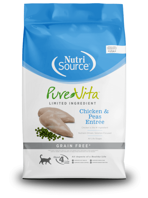 Chicken & Peas Cat Food | PureVita | NutriSource Pet Foods
